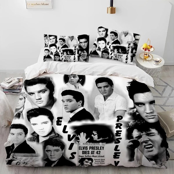 Elvis Presley Bedding Set - Etsy