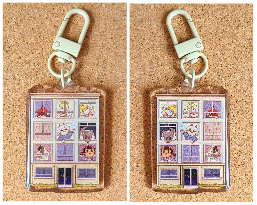 Double Sided 2" | All Saints Street | Acrylic Keychain - Etsy