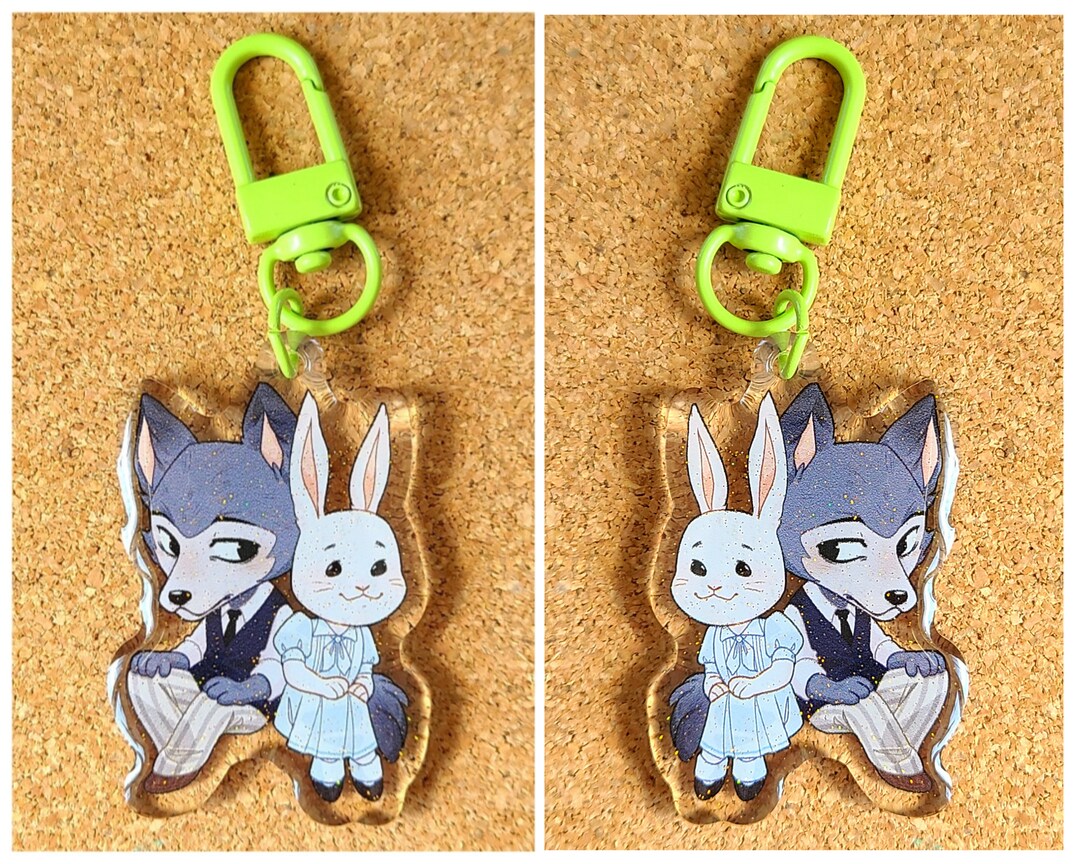 Double Sided 2" | Beastars Legoshi & Haru | Acrylic Keychain - Etsy