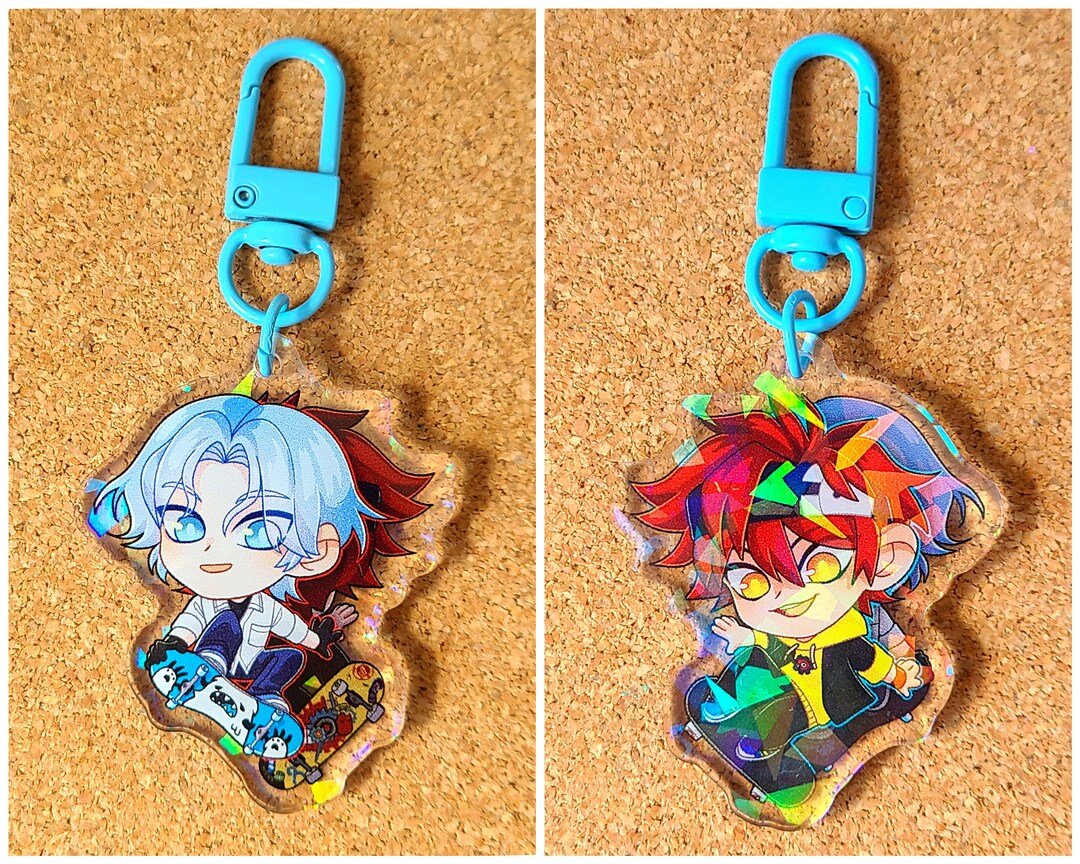 Double Sided 2" | Sk8 the Infinity Reki & Langa | Acrylic Keychain - Etsy