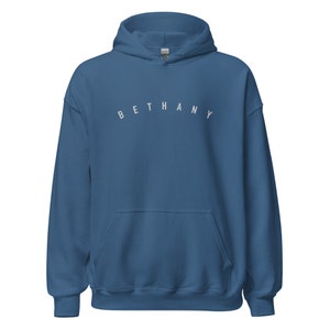 Bethany Beach Embroidered Essential Hoodie - Etsy