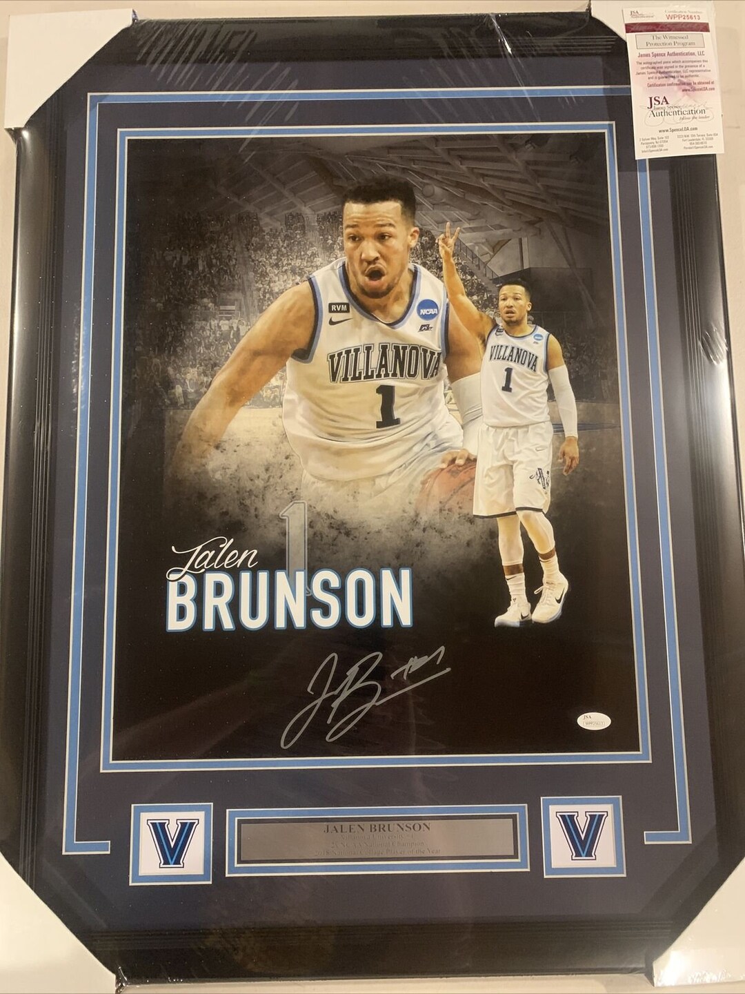 Jalen Brunson Autograph Signed Villanova Wildcats Spotlight 16x20 Photo ...