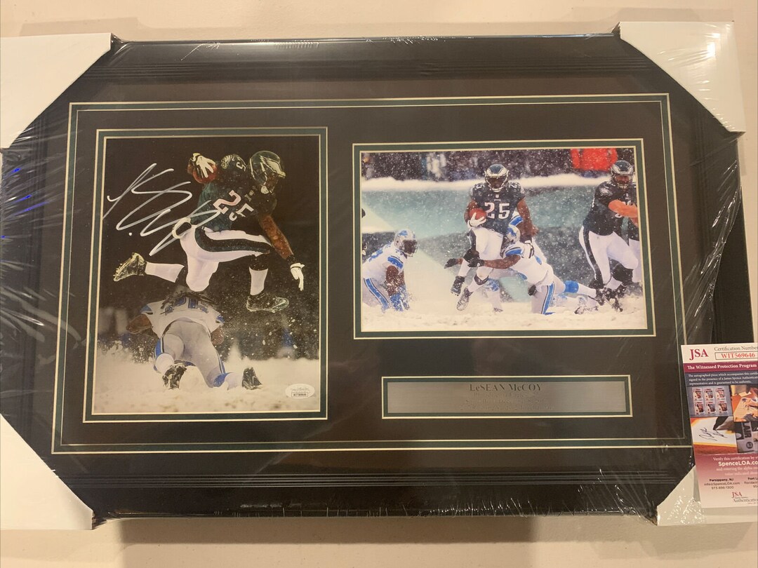 Lesean Mccoy Autograph Signed Philadelphia Eagles Snow Bowl 8x10 Photo ...