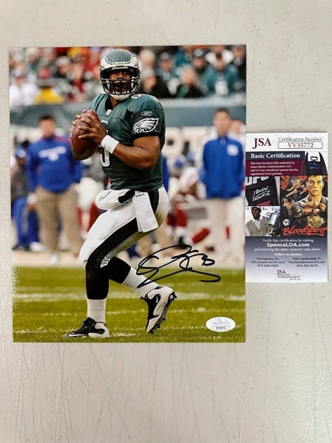 Donovan Mcnabb Signed Autographed Philadelphia Eagles 8x10 Photo JSA - Etsy