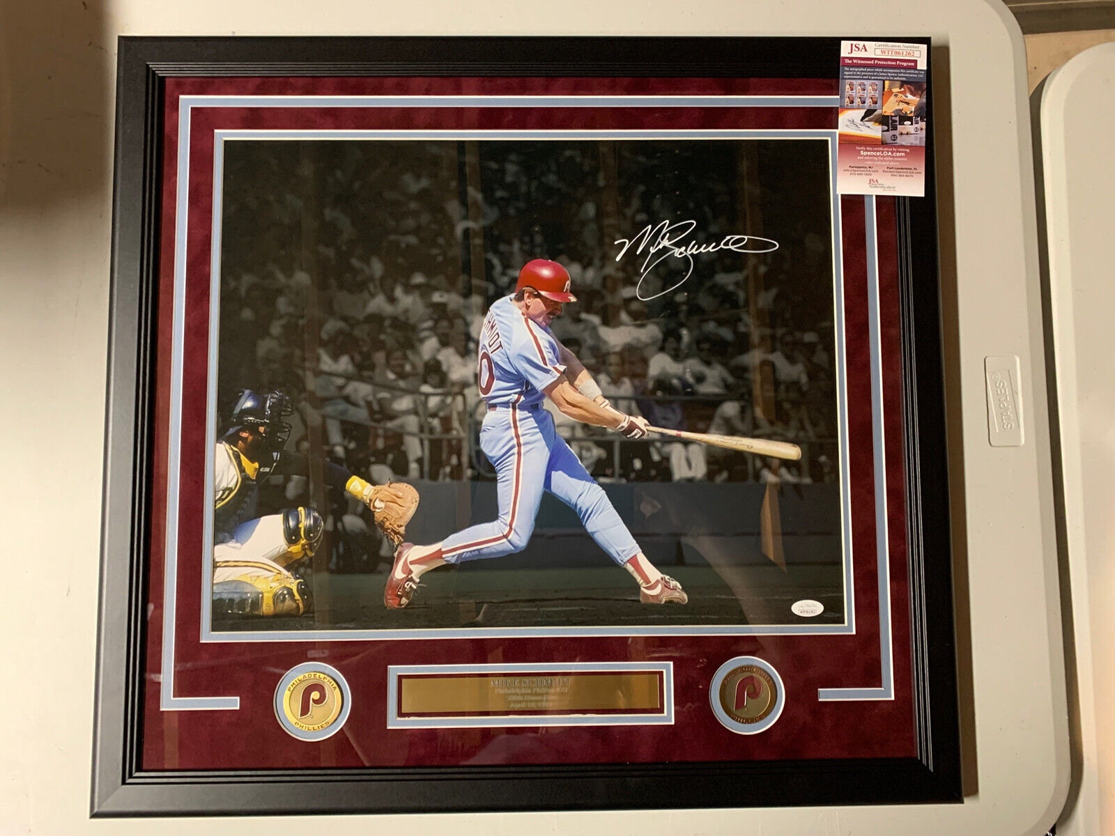 Mike Schmidt Autograph Signed Philadelphia Phillies 500th Home Run ...