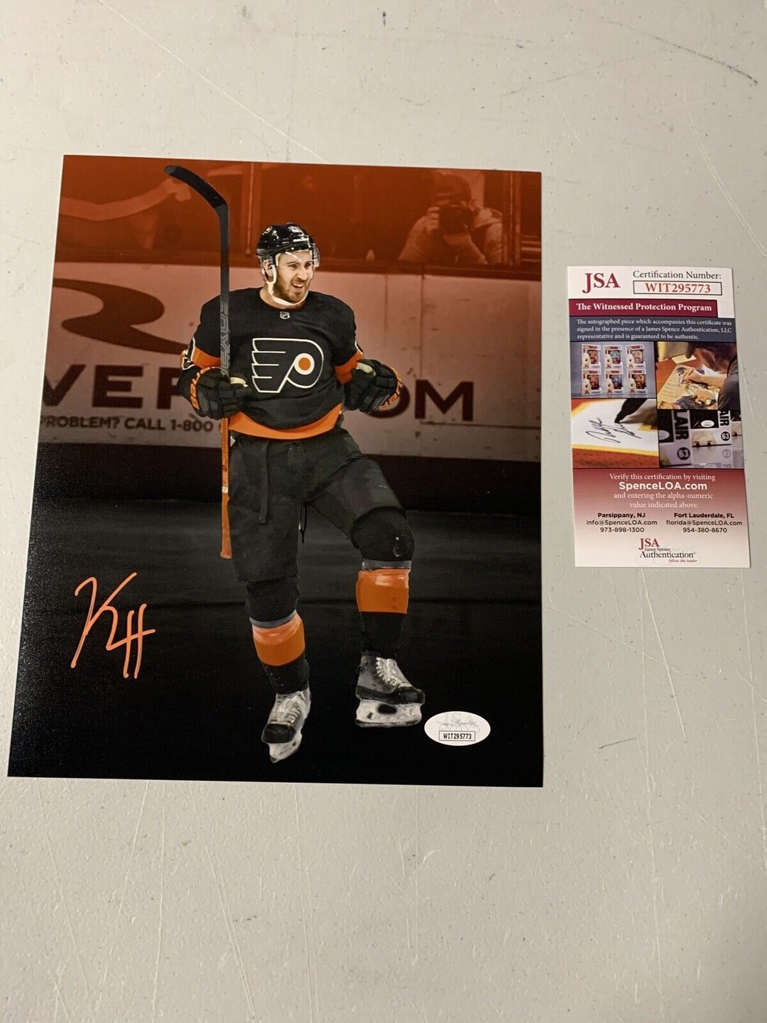Kevin Hayes Autograph Signed Philadelphia Flyers Spotlight 8x10 Photo ...