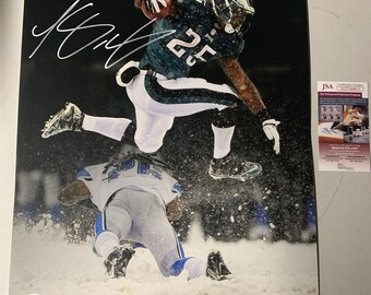 Lesean Mccoy Autograph Signed Eagles Snowbowl Spotlight 16x20 Photo JSA ...