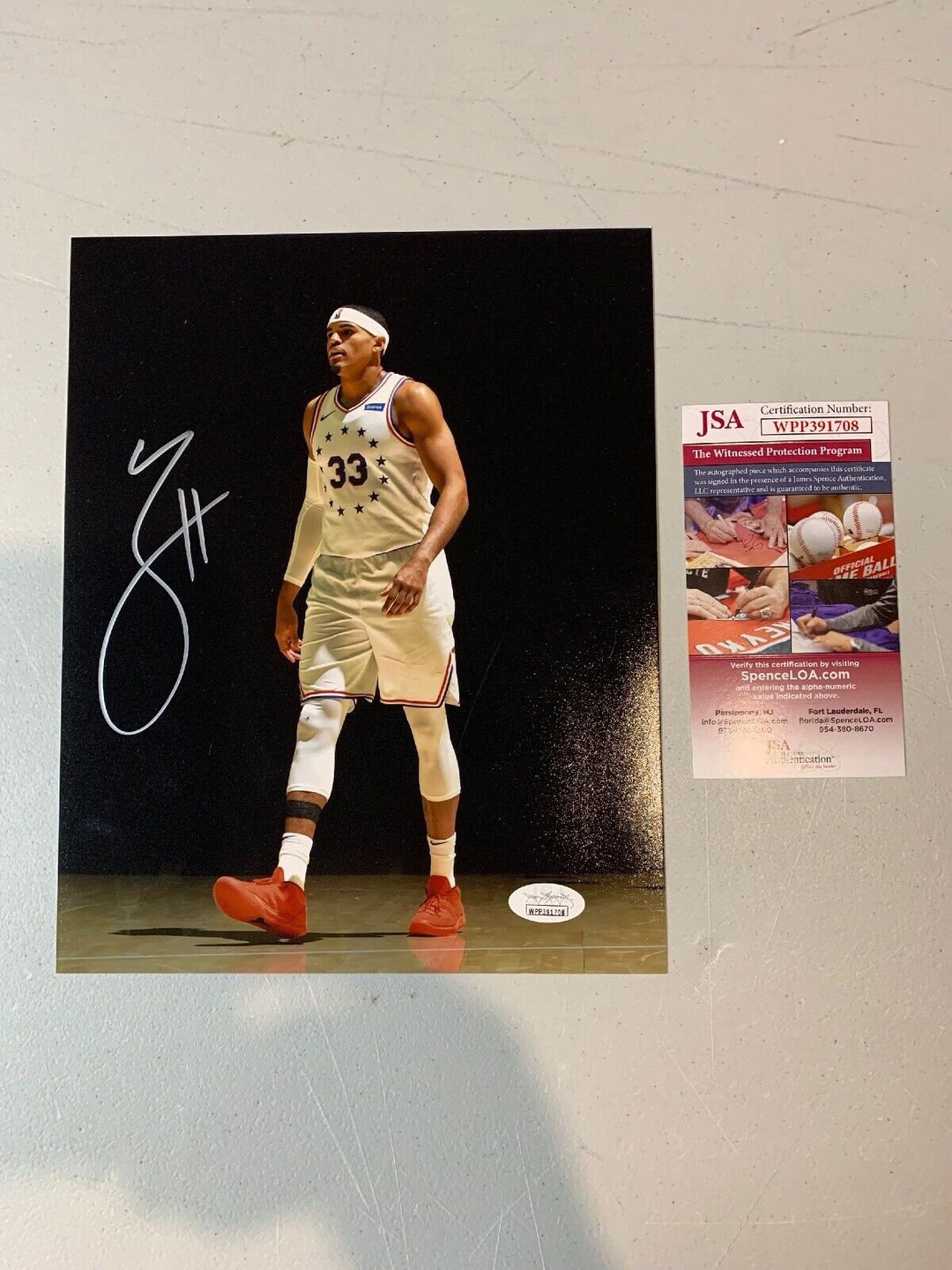 Tobias Harris Autograph Signed Philadelphia 76ers Spotlight 8x10 Photo ...
