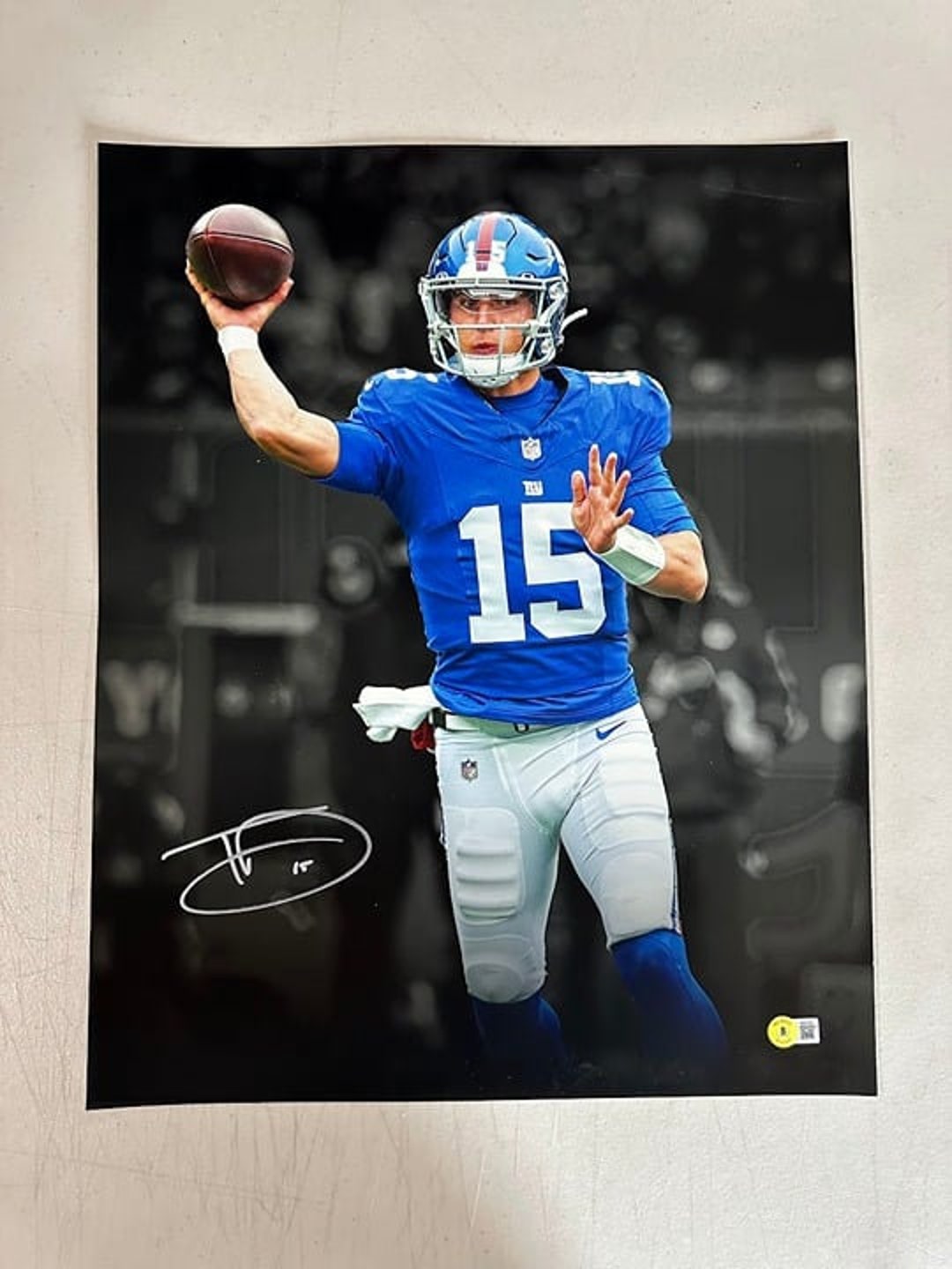 Tommy Devito Signed Autographed New York Giants 16x20 Photo Beckett - Etsy