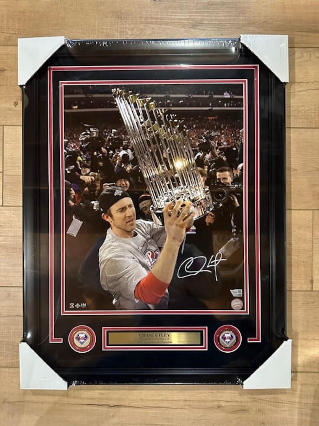 Chase Utley Signed Autographed Philadelphia Phillies 16x20 Photo Framed ...