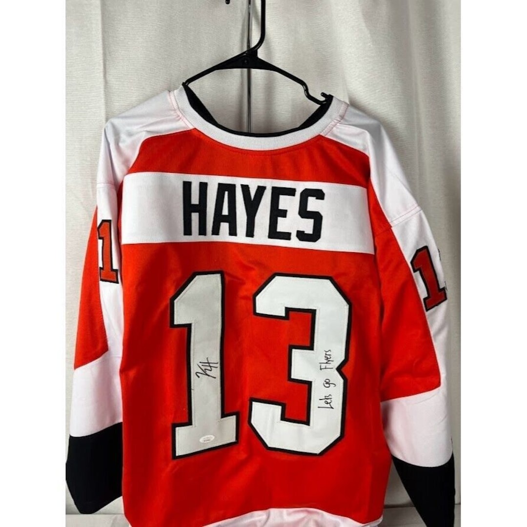Kevin Hayes Signed "lets Go Flyers" Autographed Philadelphia Flyers ...
