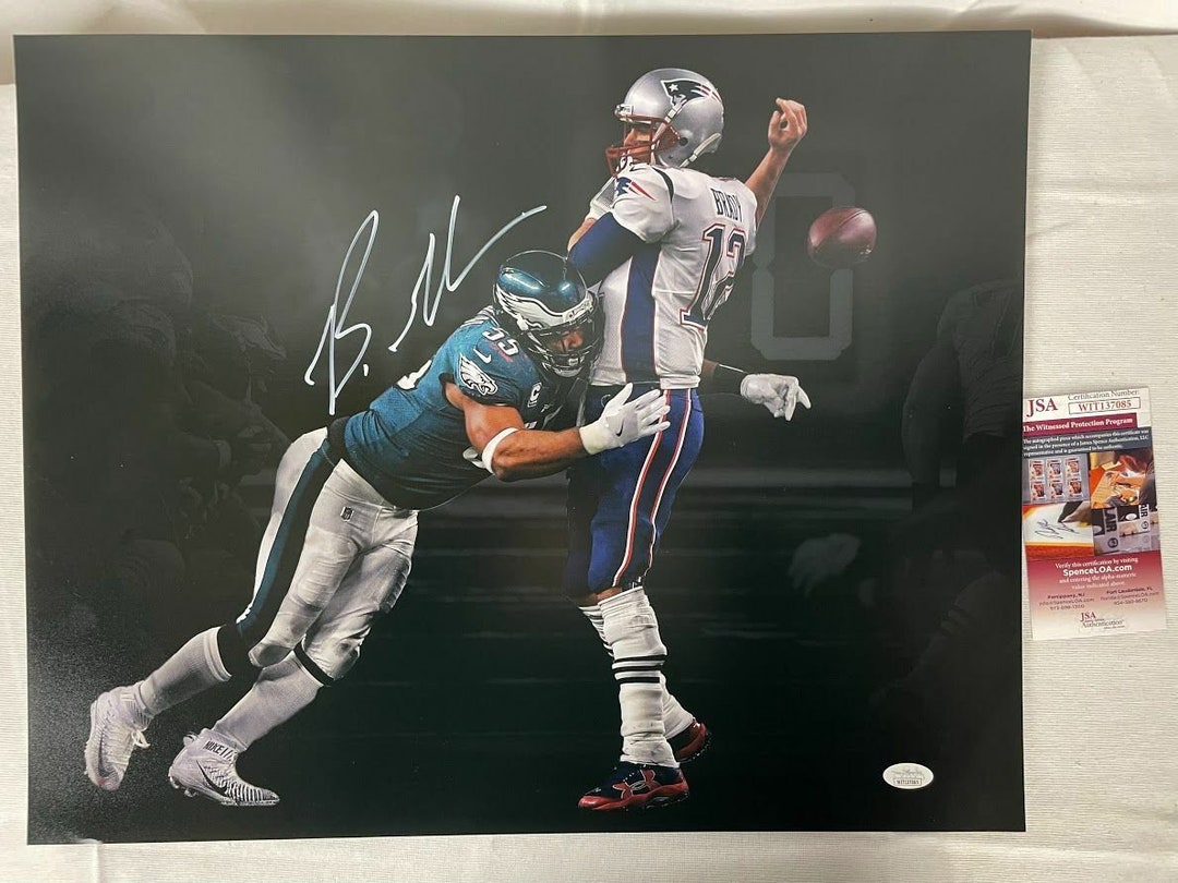 Brandon Graham Signed Autographed SBLII Philadelphia Eagles 16x20 Strip ...