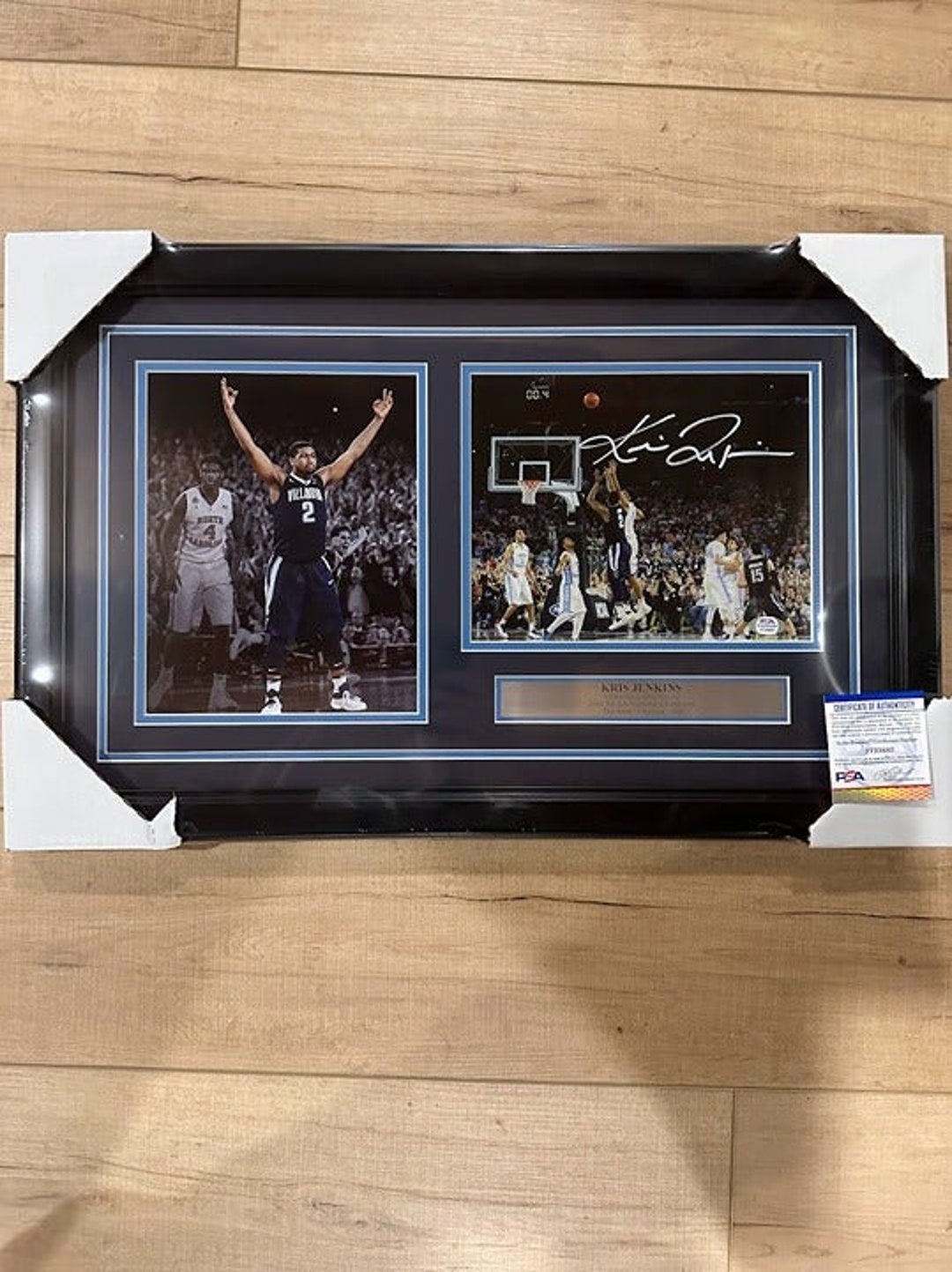 Kris Jenkins Signed Autographed "the Shot" Villanova 8x10 Framed Photo ...