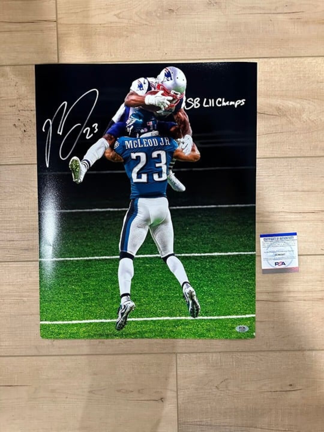 Rodney Mcleod Jr. Signed "sb LII Champs" Autographed Eagles 16x20 Photo ...