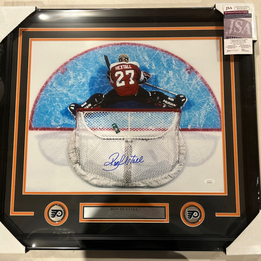 Ron Hextall Autograph Signed Philadelphia Flyers 16x20 Photo Framed JSA ...