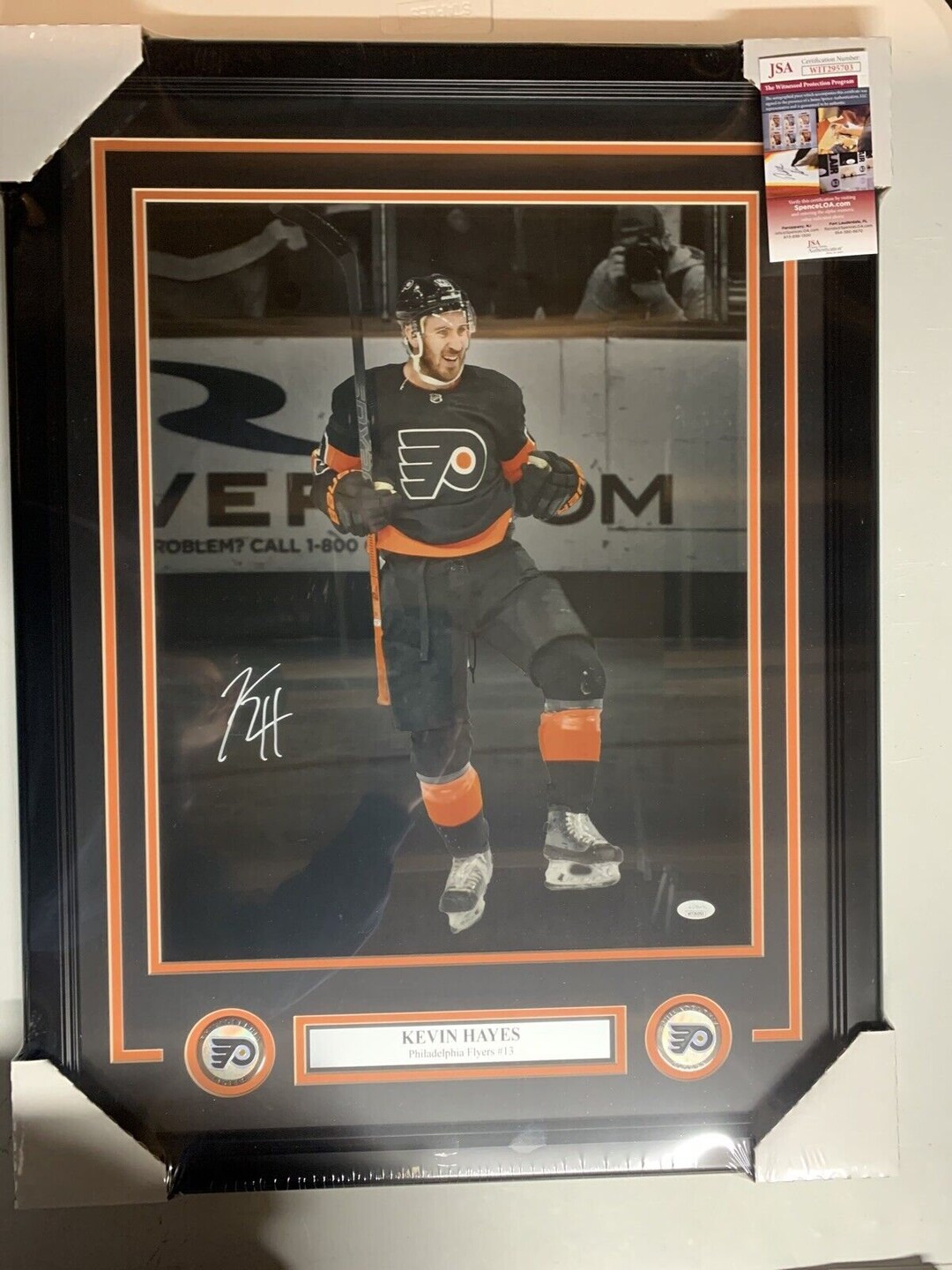 Kevin Hayes Autograph Signed Philadelphia Flyers Spotlight 16x20 Framed ...