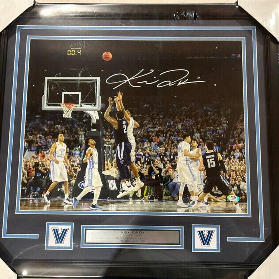 Kris Jenkins Signed Autographed "the Shot" Villanova 16x20 Framed Photo ...