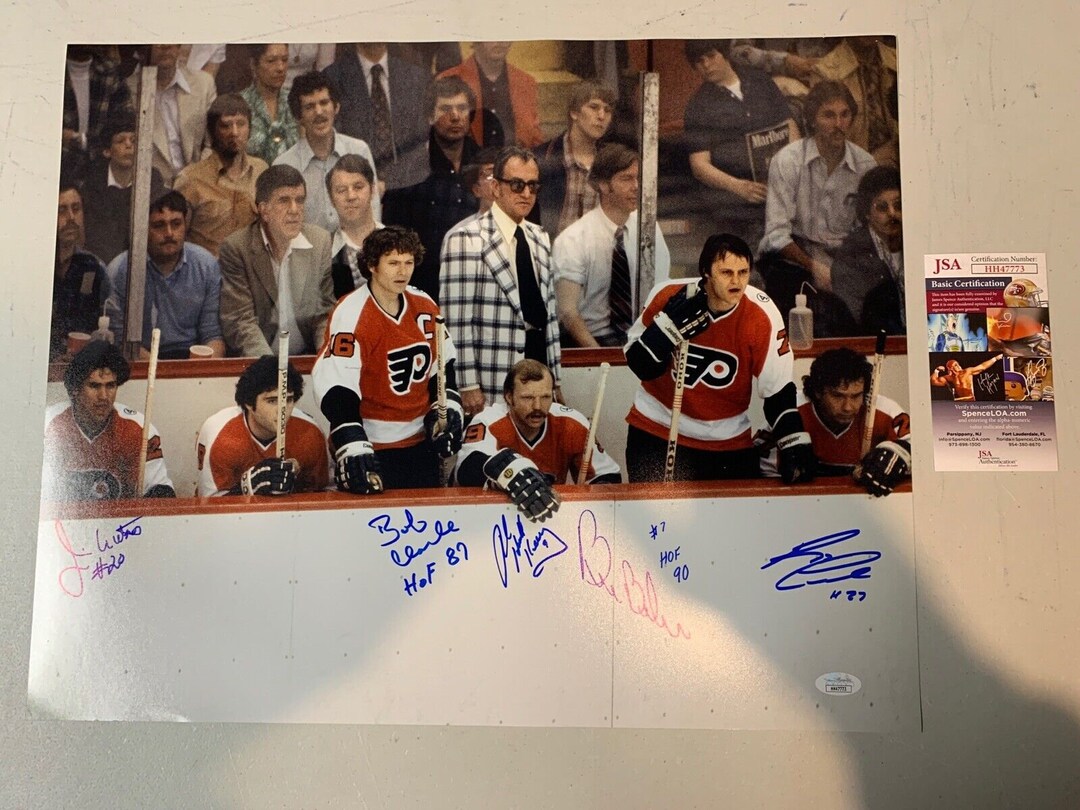 Bobby Clarke Barber Leach Kelly Watson Autograph Signed Philadelphia ...