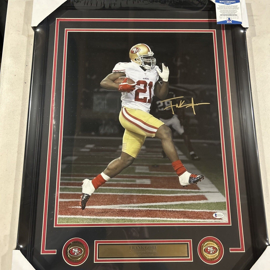Frank Gore Autograph Signed San Francisco 49ers 16x20 Photo Framed ...