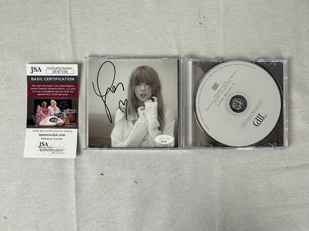 Taylor Swift Signed Autographed TTPD Cd Insert With HEART 3 JSA Coa ...