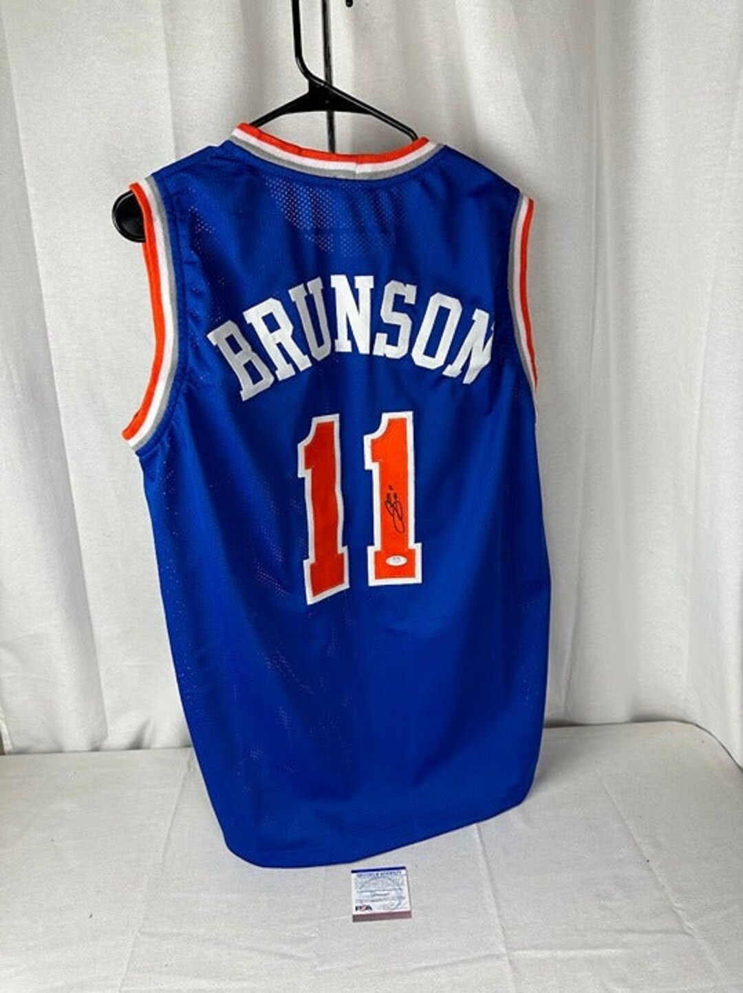 Jalen Brunson Signed Autographed New York Knicks XL Blue - Etsy