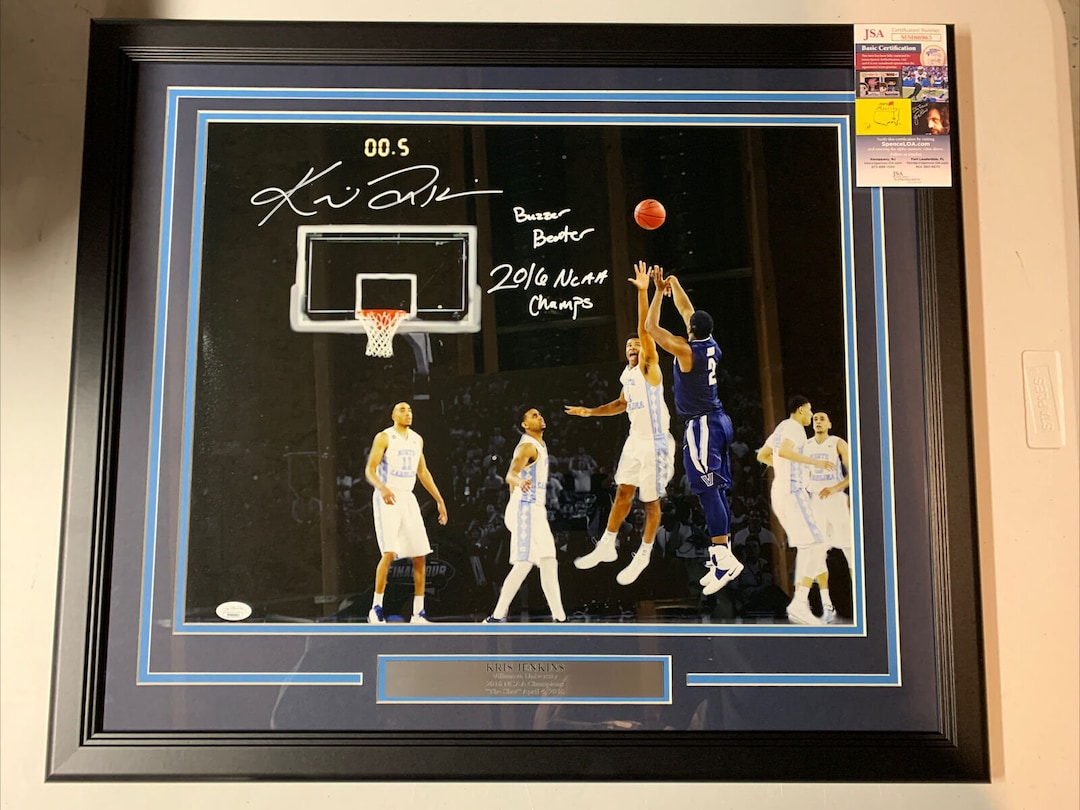 Kris Jenkins Autograph Signed Villanova Wildcats Inscribed "buzzer ...