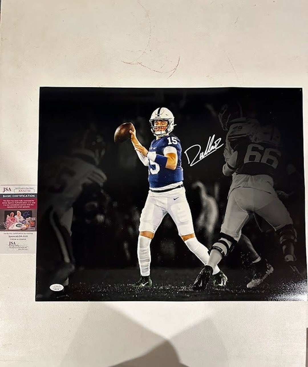 Drew Allar Signed Autographed Penn State Nittany Lions 16x20 Photo JSA ...