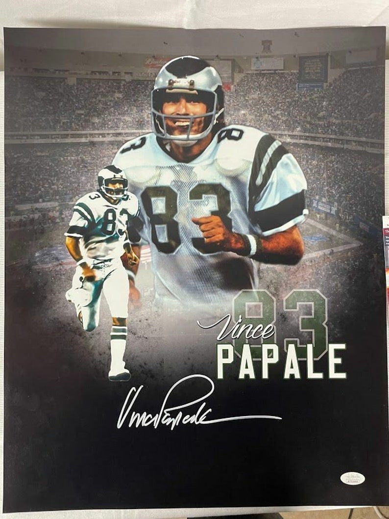 Vince Papale Signed Autographed Philadelphia Eagles 16x20 Photo JSA ...
