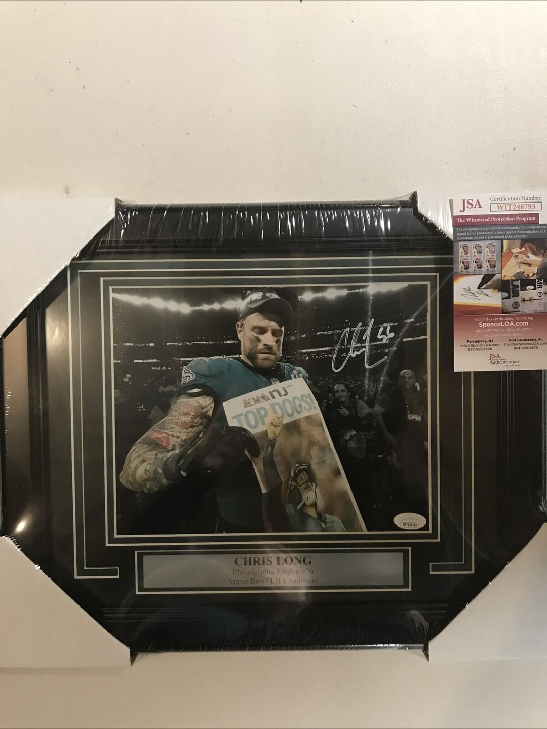 Chris Long Autograph Signed Philadelphia Eagles SB LII 8x10 Newspaper ...