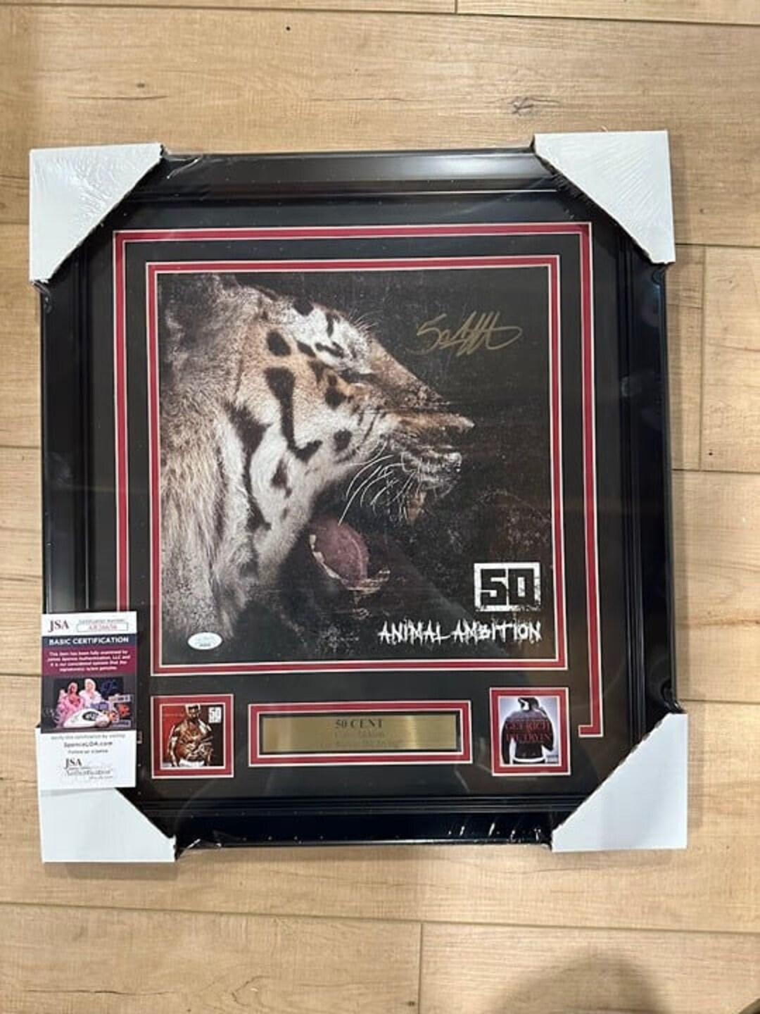 Curtis "50 Cent" Jackson Signed Autographed 12x12 Album Insert Framed ...