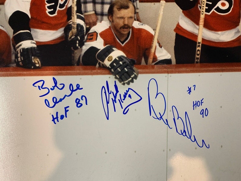 Bobby Clarke Barber Leach Kelly Watson Flyers Autographed Signed 16x20 ...