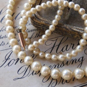 Lovely Vintage 1950s CIRO Pearl Single Strand Necklace With 9ct Gold ...