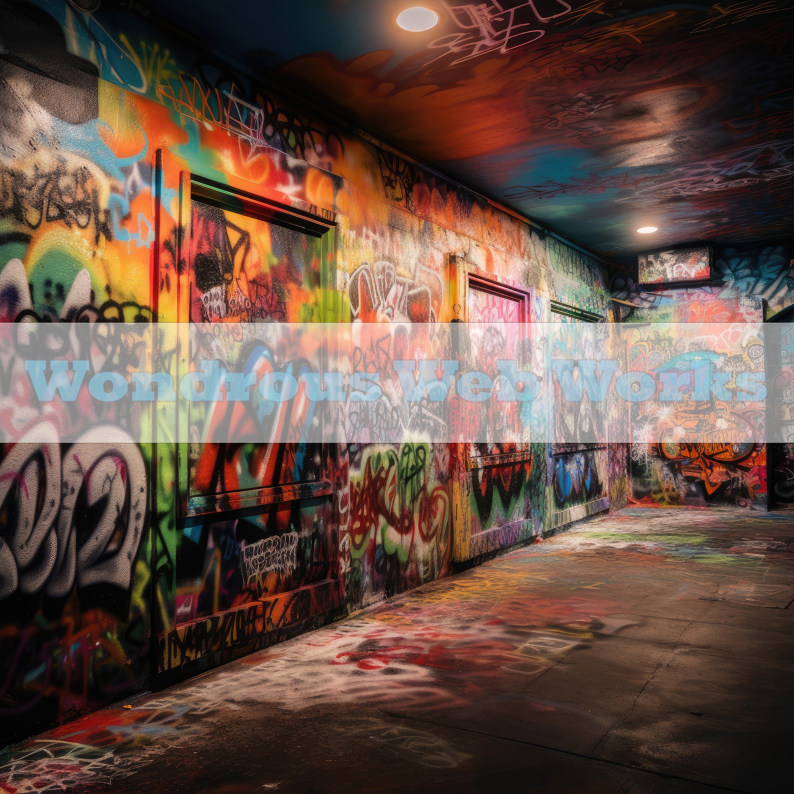 10 Vibrant Urban Graffiti Digital Photography Backdrops: Captivating ...