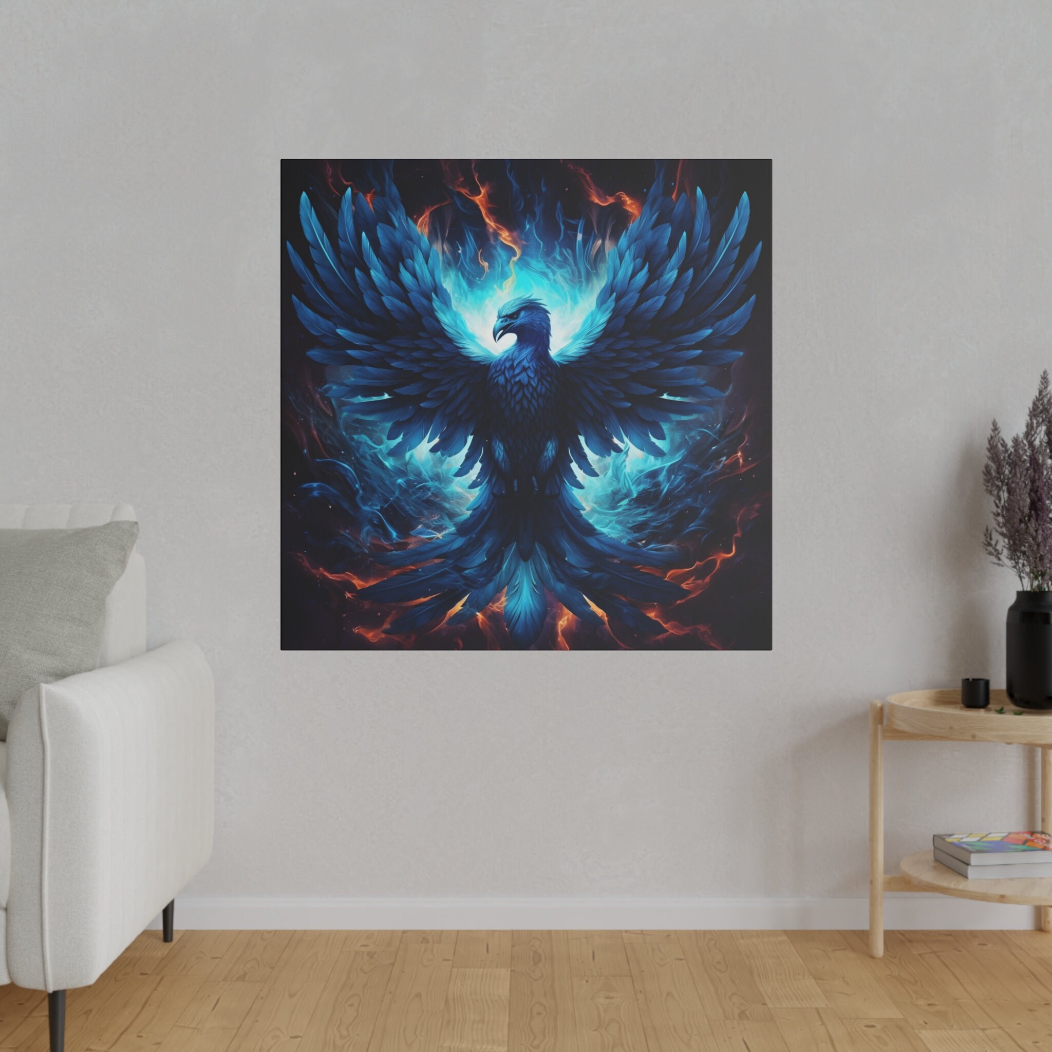 Blue Phoenix Rising Phoenix Lover's Gift Mythical Creature Art Unique ...