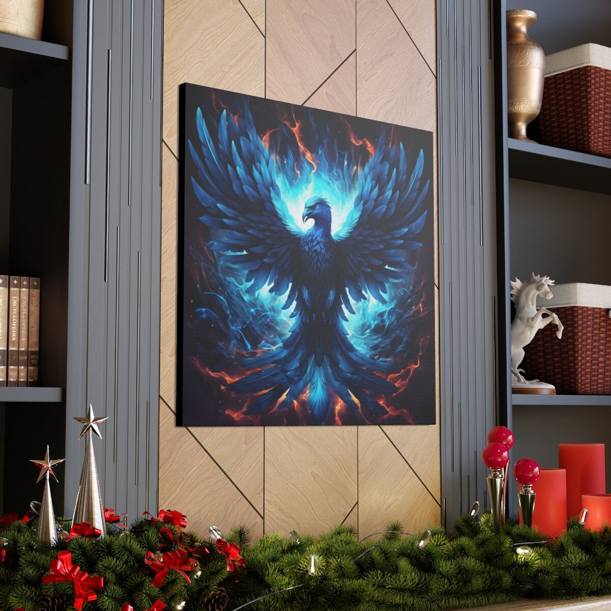 Blue Phoenix Rising Phoenix Lover's Gift Mythical Creature Art Unique ...