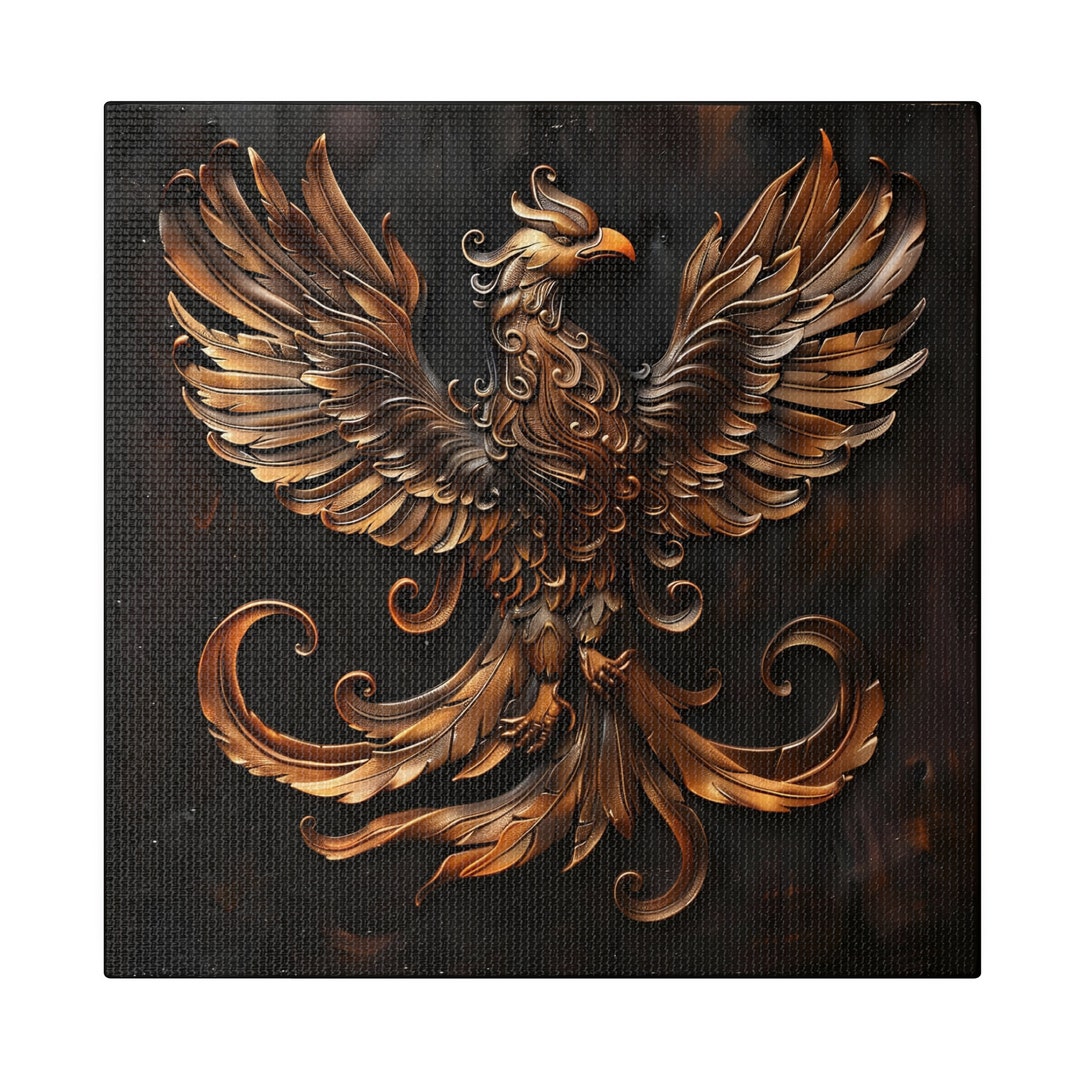 Bronze Phoenix Copper Tone Phoenix Decor Mythical Creature Lover Gift ...