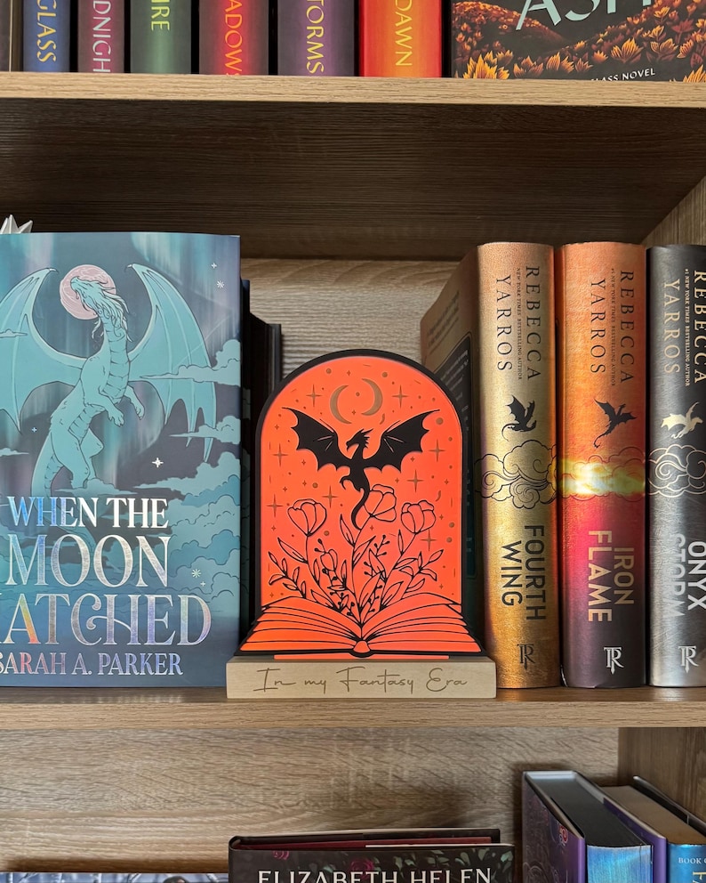 Iridescent Fantasy Reader Bookshelf Sign; Bookish Fantasy Decor - Etsy