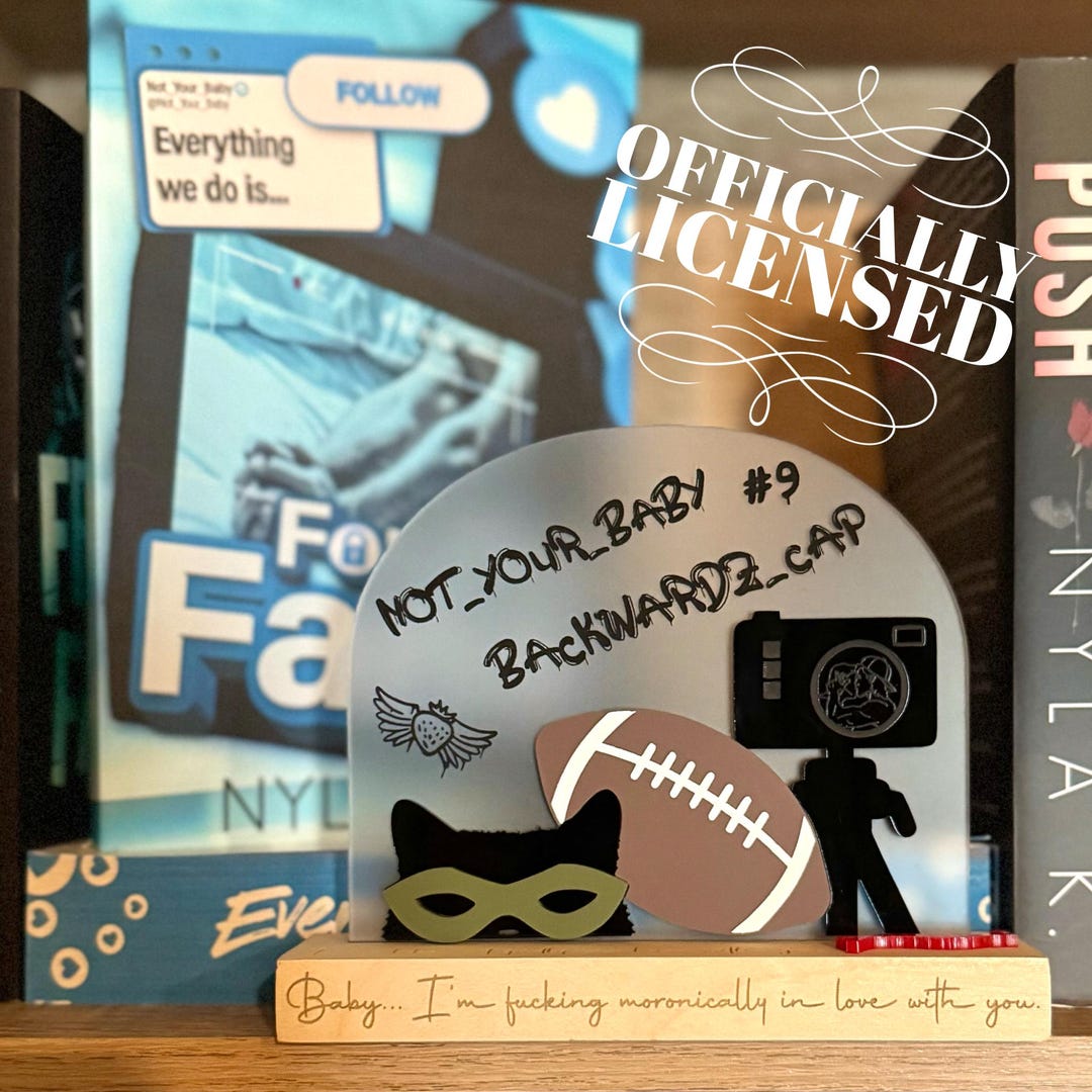 Officially Licensed for the Fans Kyvie Bookshelf Sign; MM Romance Decor ...