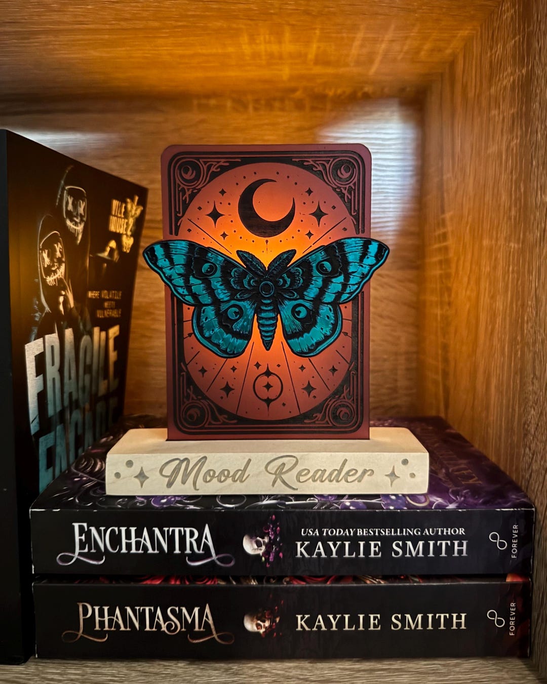 The Moth Tarot Bookshelf Plaque; Book Decor - Etsy