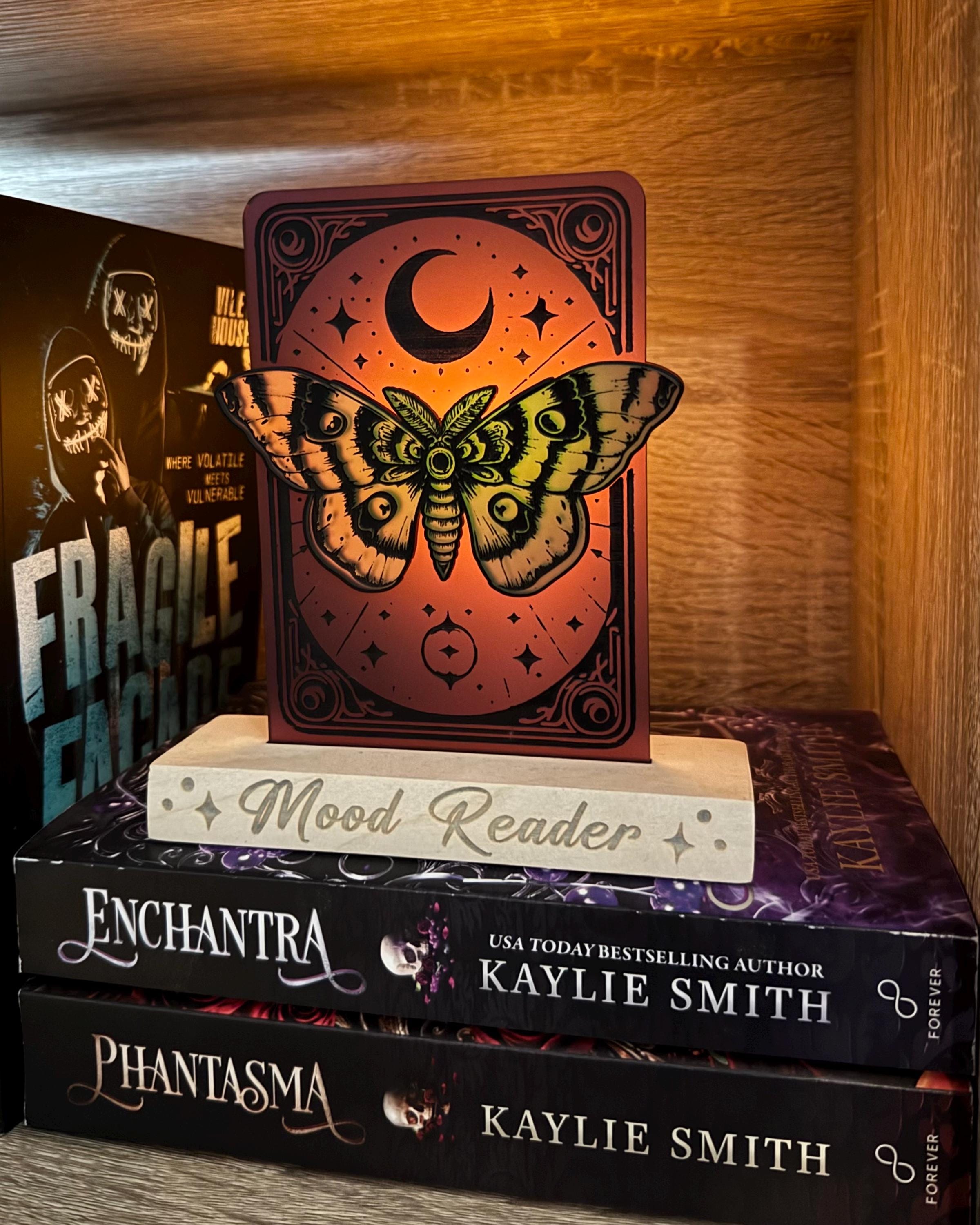 The Moth Tarot Bookshelf Plaque; Book Decor - Etsy