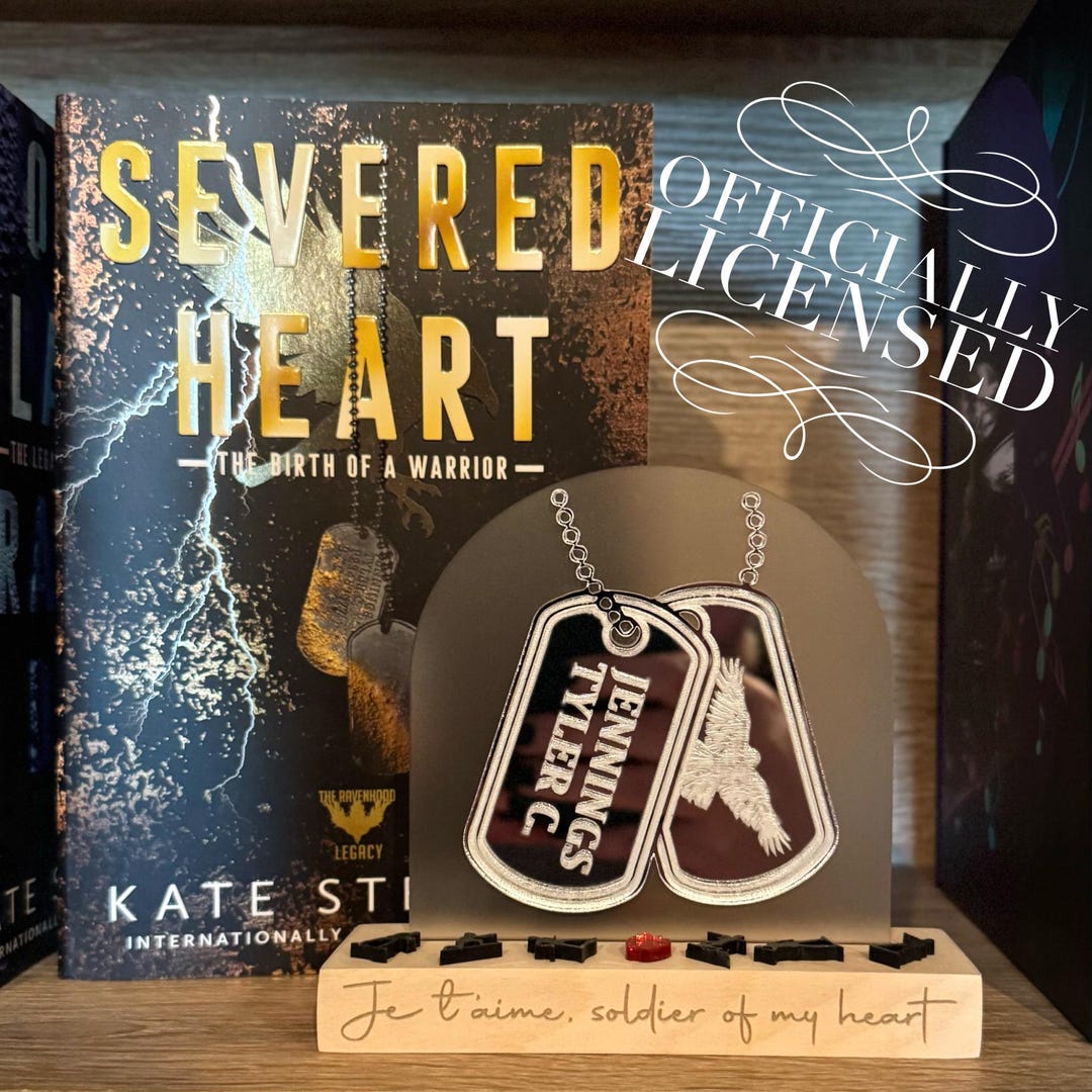 Officially Licensed Severed Heart Tyler’s Dog Tags Bookshelf Sign; the ...