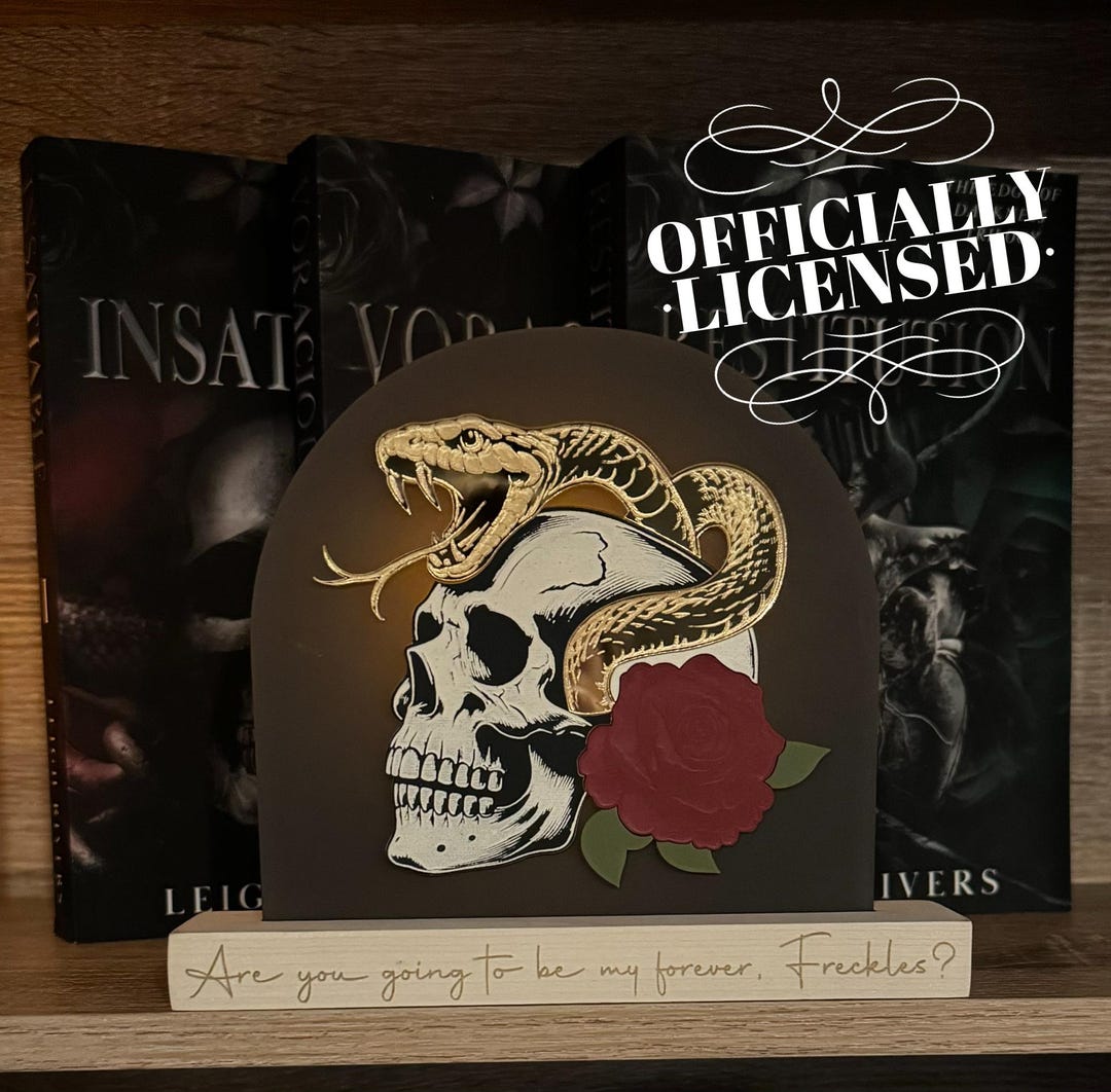 Officially Licensed Insatiable Bookshelf Sign; Dark Romance Decor; Edge ...