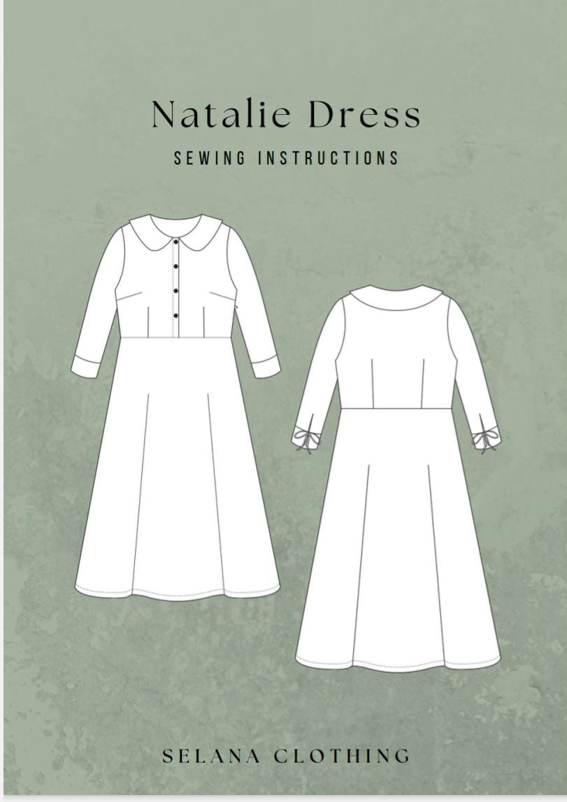 Peter Pan Women's Dress Sewing Pattern, Midi Vintage Collar Dress, DIY ...