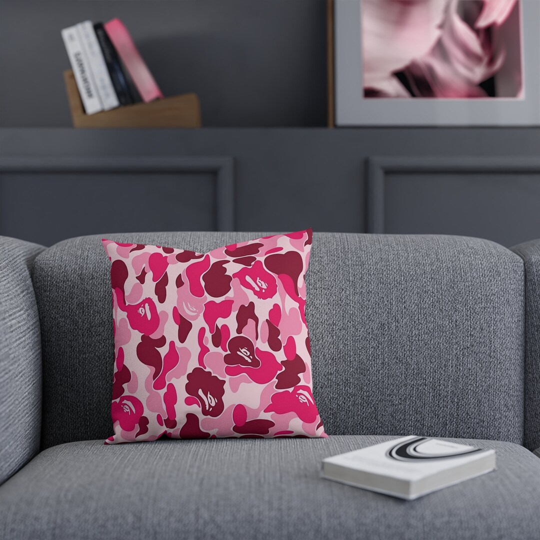 Pink and Blue Hypebeast Camo Ape Bathing Pillow Double Sided - Etsy