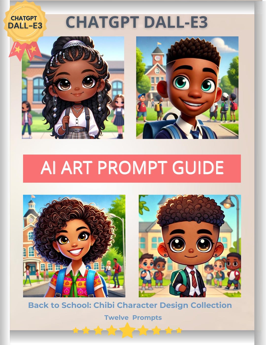 Back to School Chibis AI Art Prompt Guide Create Your Own Cute Chibi ...