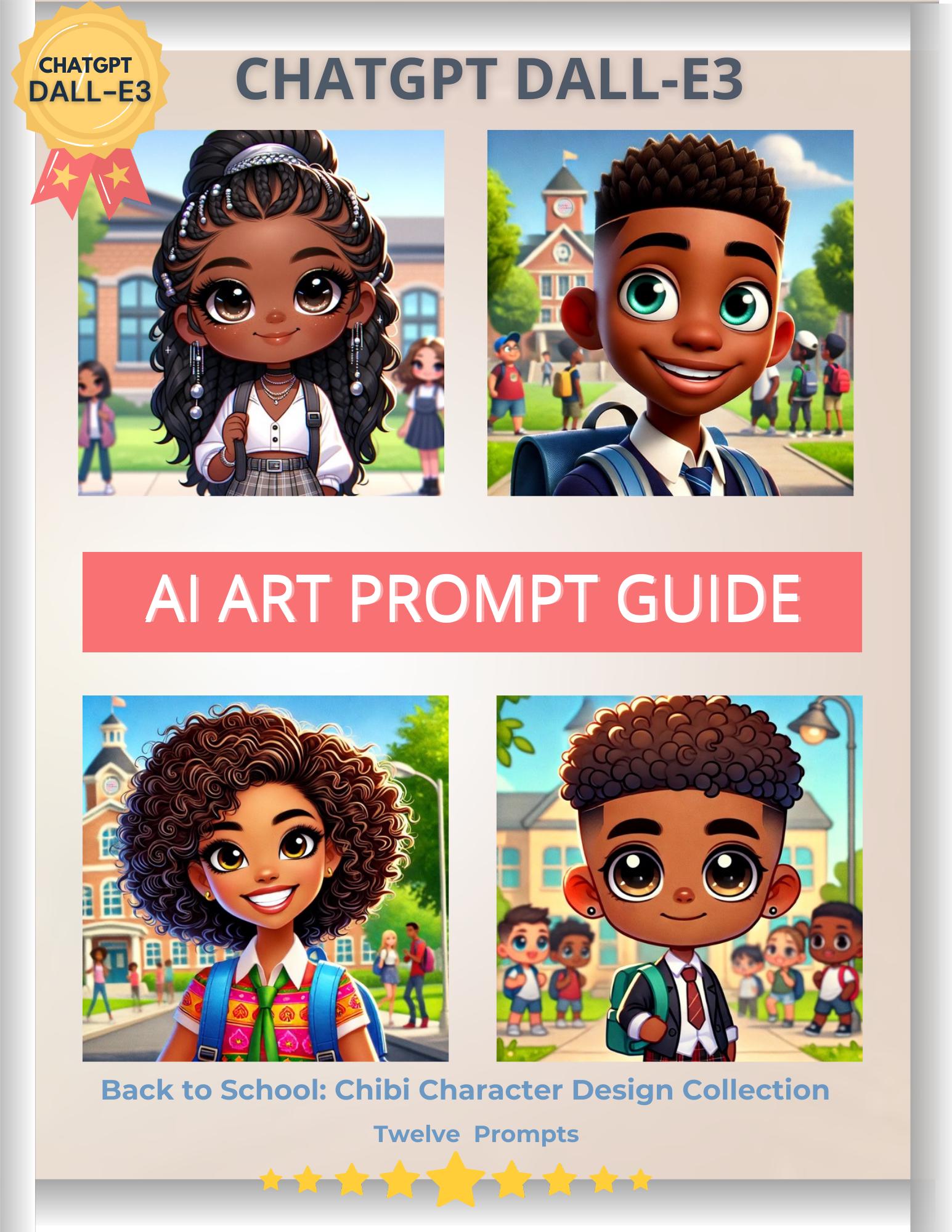 Back to School Chibis AI Art Prompt Guide Create Your Own Cute Chibi ...