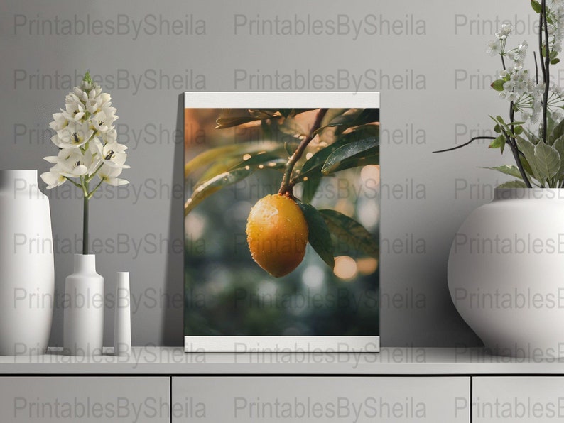 Mango Watercolor Art Print, Mango Kitchen Decor, Fresh Mango Wall Art ...