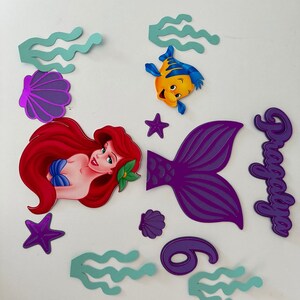 Mermaid Ariel Cake Topper - Etsy