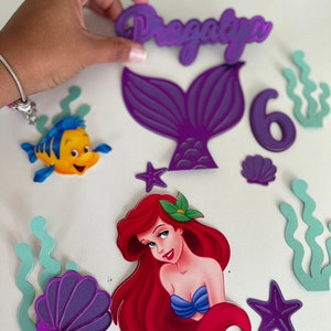 Mermaid Ariel Cake Topper - Etsy