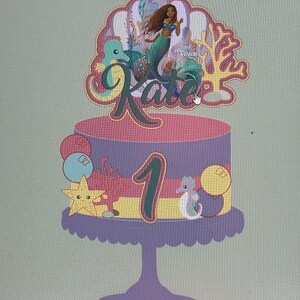 The Little Mermaid - 3D Cake Topper. - Etsy